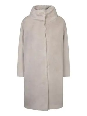 Herno Funnel Neck Coat - Nude