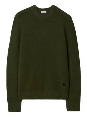 Burberry Equestrian Knight Design Knitted Sweater - Tent Green