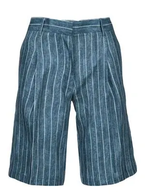ERMANNO FIRENZE ERMANNO FIRENZE Pinstriped Bermuda Shorts