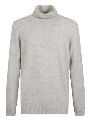 Brunello Cucinelli Knitted Roll Neck Jumper - Gray
