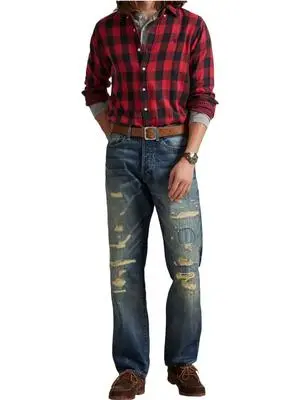 Polo Ralph Lauren Long Sleeve Checked Shirt - Red