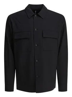 Vince Wool-blend Overshirt Jacket - Black
