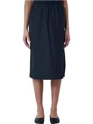 RIER Elastic Waist Midi Skirt - Black