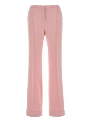 Alberta Ferretti Straight-leg Tailored Trousers - Pink