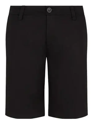 Armani Exchange Logo-plaque Shorts - Black
