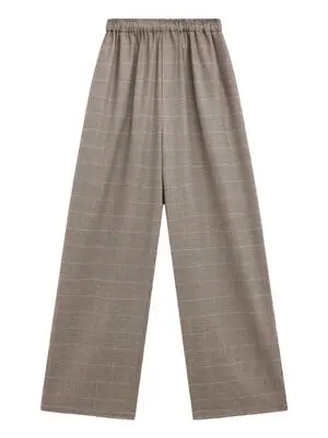 THE FRANKIE SHOP The Frankie Shop Plaid Wide Leg Trousers