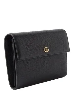 Gucci Gg Logo Clutch - Black