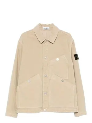 Stone Island Logo Patch Jacket - Desert