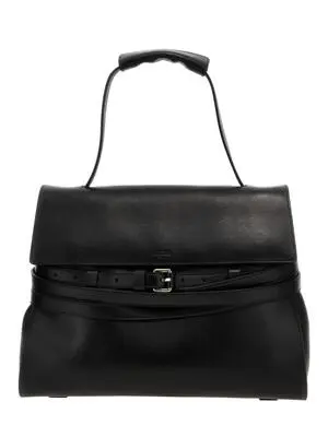 Moschino Embossed Shoulder Bag - Black