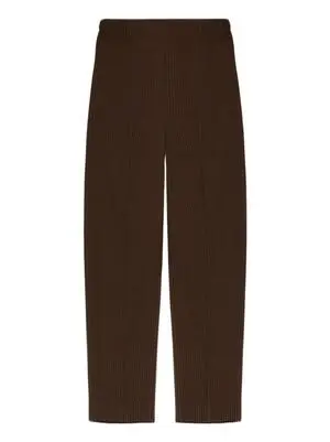 Issey Miyake Homme Plissé Pleated Trousers - Brown