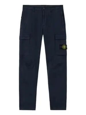 Stone Island Stone Island Tapered Cargo Trousers Navy Blue