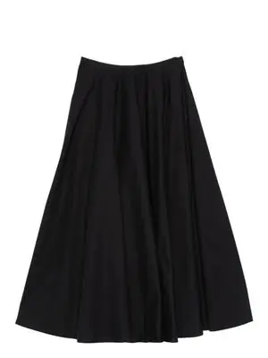 FORTE_FORTE Cotton Panelled Skirt - Black