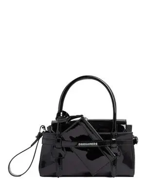 Dsquared2 Twin Mini Bag With Detachable Pouch And Cardholder - Black