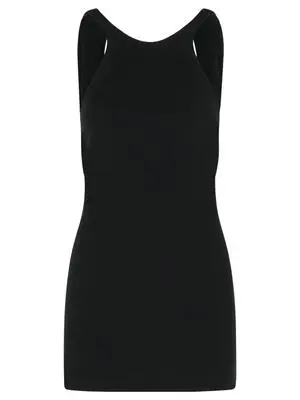 Andamane Sleeveless Backless Dress - Black