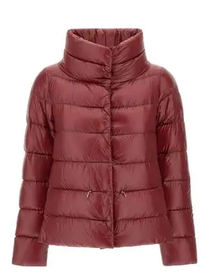 Herno Quilted High-neck Padded Jacket - Red