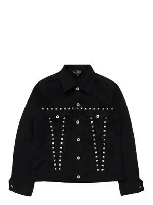 Comme Des Garçons Studded Denim Jacket - Black