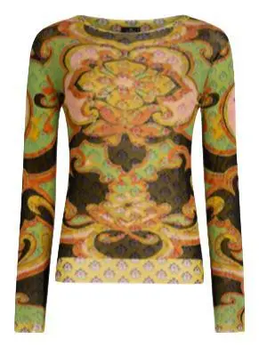 Etro Double Layer Patterned Knitted Top - Color