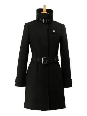 BURBERRY Burberry High Neck Tie Detail Trench Coat