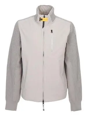 PARAJUMPERS Long-sleeved Zip-up Stand Collar Jacket - White