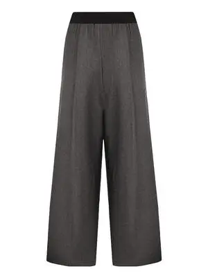 We11Done Wide-legged Casual Pants - Black