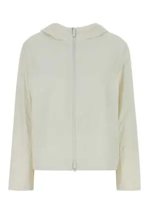 Herno Zip-up Hooded Jacket - White