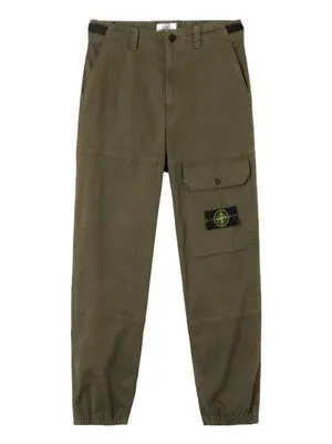 Stone Island Loose-fit Cargo Trousers - Military Green