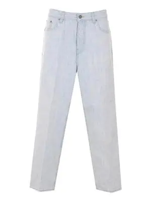 HAIKURE Straight-leg Jeans With Logo Patch - White