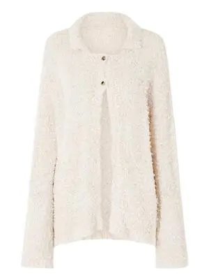 Khaite Jannae Wool-blend Cardigan - Ivory