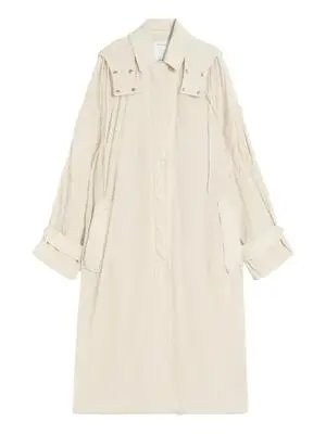 SPORTMAX Sportmax Hooded Buttoned Coat