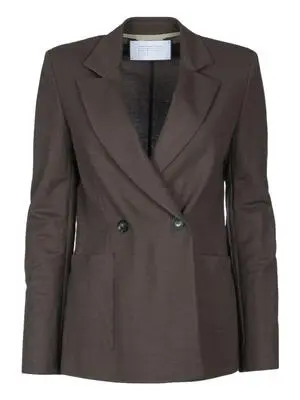 Harris Wharf London Double-breasted Blazer - Black