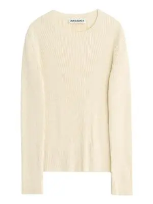 Our Legacy Compact Ribbed Knitted Sweater - White