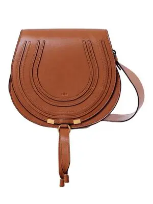 Chloé Chloé Marcie Saddle Crossbody Bag Clay Brown