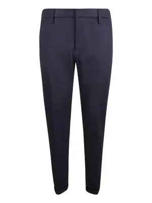 DONDUP Blue Textured Trousers - Black