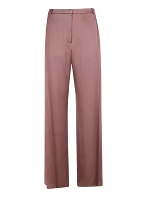 ALYSI Flared Tailored Trousers - Brown