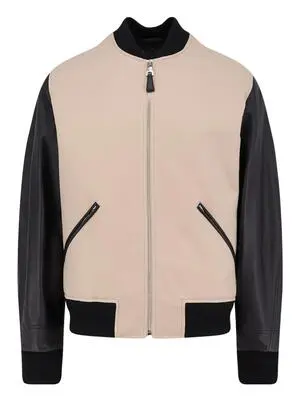 Givenchy Paris Zip-up Bomber Jacket - Nude