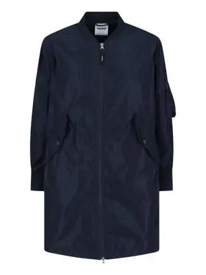 Aspesi Long-sleeve Zip-up Coat - Black