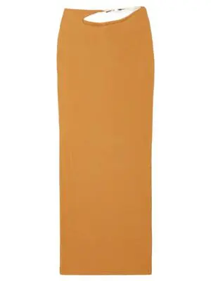 Christopher Esber Sculpted-strap Column Maxi Skirt - Tan