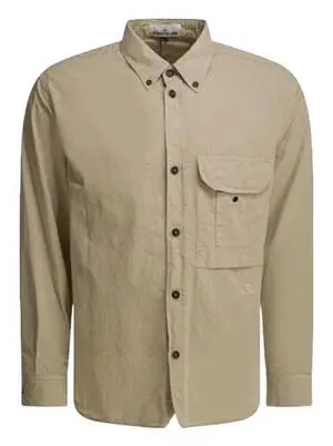 Stone Island Long-sleeved Casual Jacket - Nude