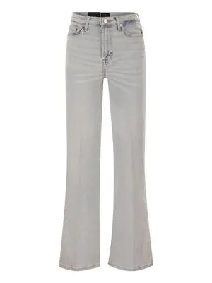 7 For All Mankind Modern Dojo Flare Jeans - Gray