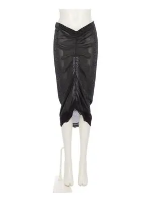 VALENTINO Valentino Lurex Knit Skirt With Lace Embellishment