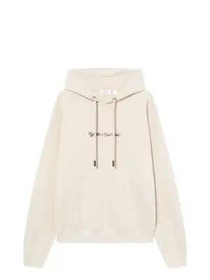Off-White Off-White Script Arrow Diagonal Skate Hoodie Pumice