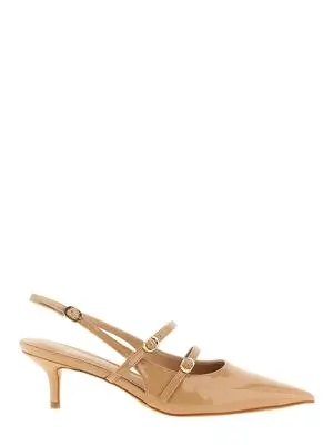 TWINSET Pointed Toe Slingback Court Shoe - Beige