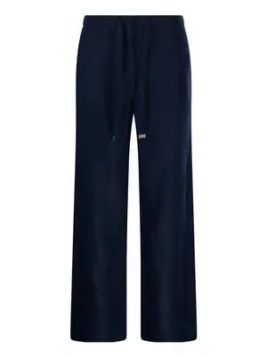 Max Mara Wide Leg Drawstring Trousers - Black