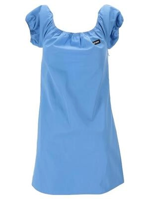 MIU MIU Miu Miu Logo Detailed Mini Dress