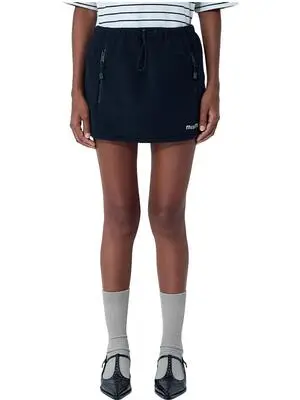 MIU MIU Miu Miu Logo Graphic Mini Skirt