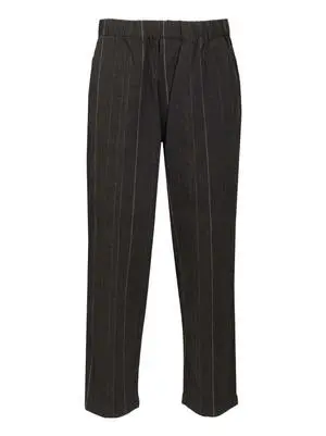 Barena Venezia Pinstripe Tailored Trousers - Black