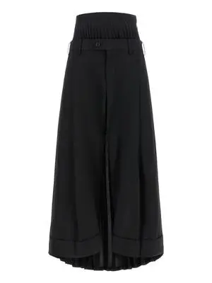 JUNYA WATANABE Junya Watanabe Pleated Trousers With Skirt-Like Waist Detail
