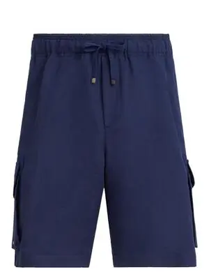 Brunello Cucinelli Drawstring Cargo Shorts - Blue