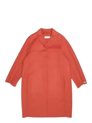 Max Mara Lapel Coat - Red