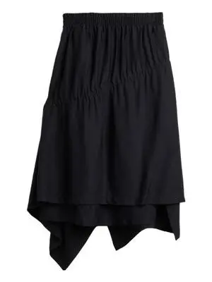 Y3 Asymmetrical Midi Skirt - Black